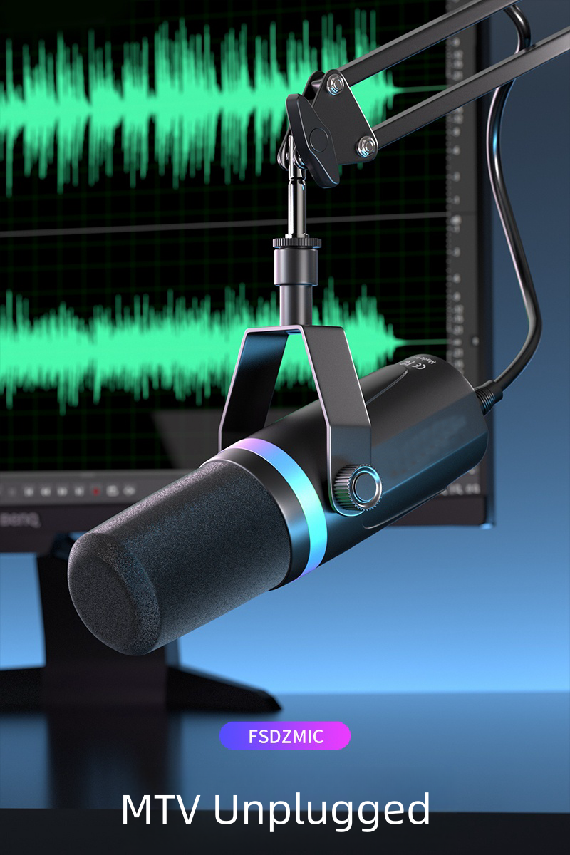 Kusky FS200 USB condenser mic Dynamic Microphone Podcast Microphone ...