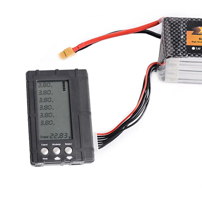 3 in 1 2-6S LiPo / LiFe Battery Balancer Voltage Meter Tester LCD ...