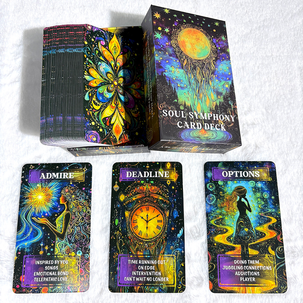 59PCS 12x7cm Soul Communication Oracle Cards Tarot Deck Symphony of ...