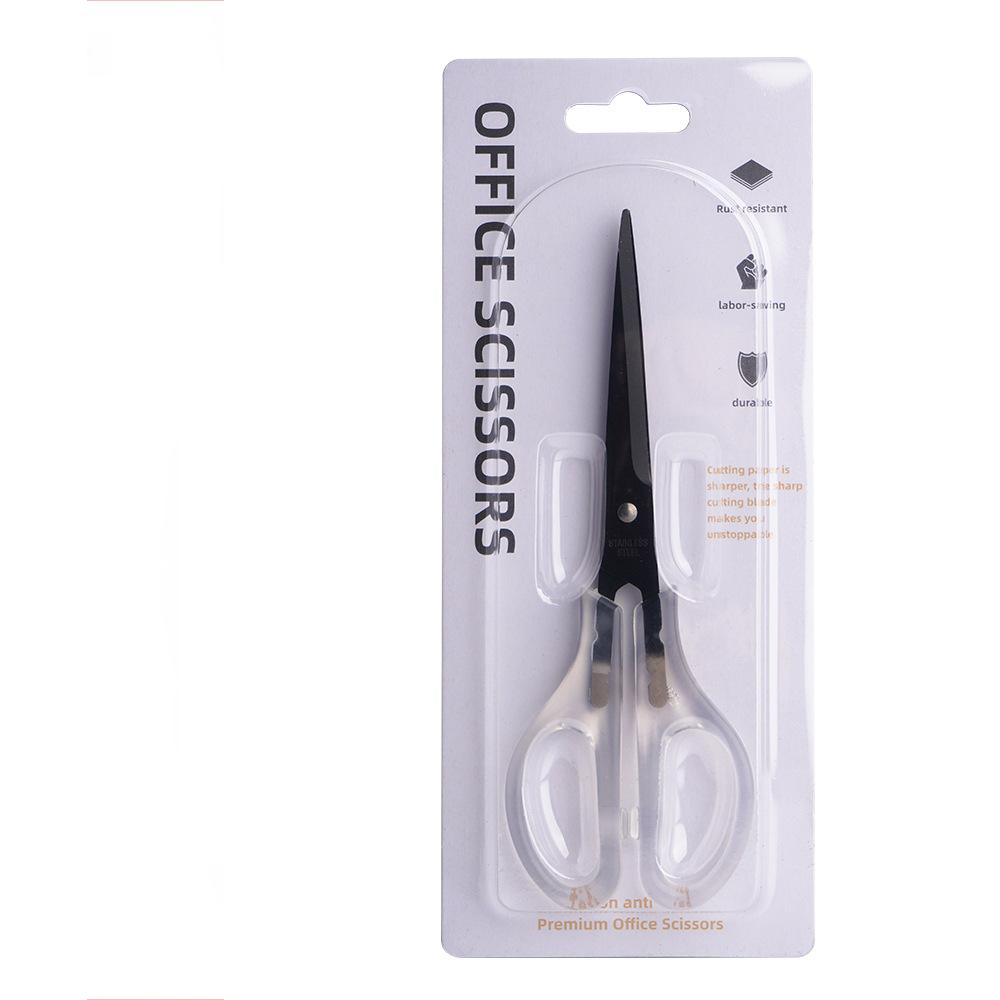 Office Scissors Small Scissors PVC Transparent Handle DIY Handmade ...