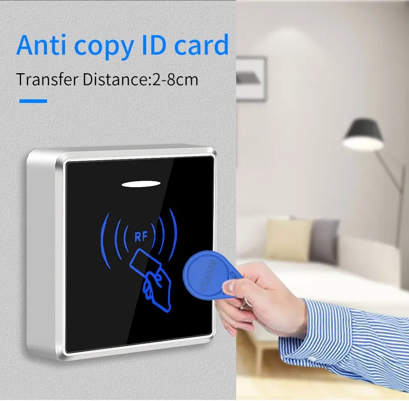 No Relay Anti copy Rfid keypad Card reader Wiegand 26/34 Output Reader ...