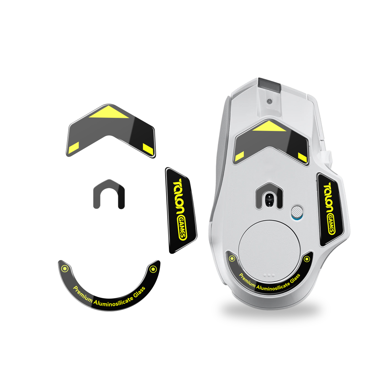 TALONGAMES Glass Mouse Feet Skates Mouse Sensor Skate Glide Pads For ...