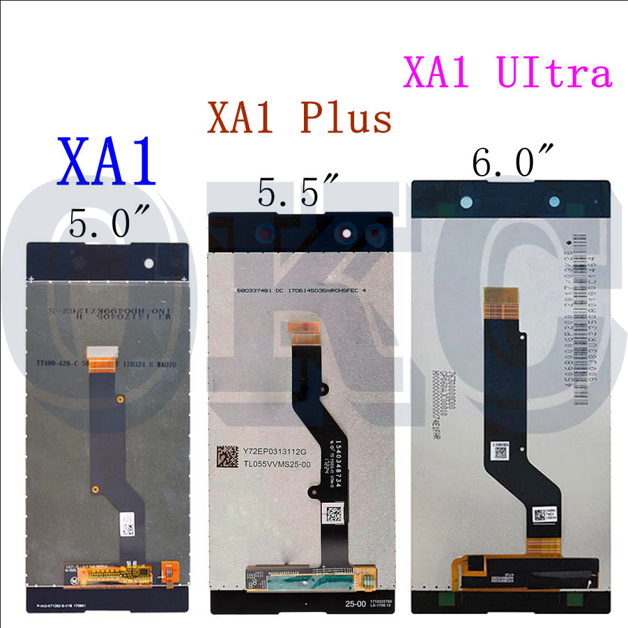 5.0" Original LCD For Sony Xperia XA1 LCD with Frame Display Touch Screen Digitizer Full Set ...