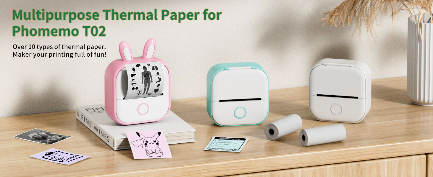 50mm Color Continuous Thermal Label Sticker,For Phomemo T02/M02S/M02Pro ...