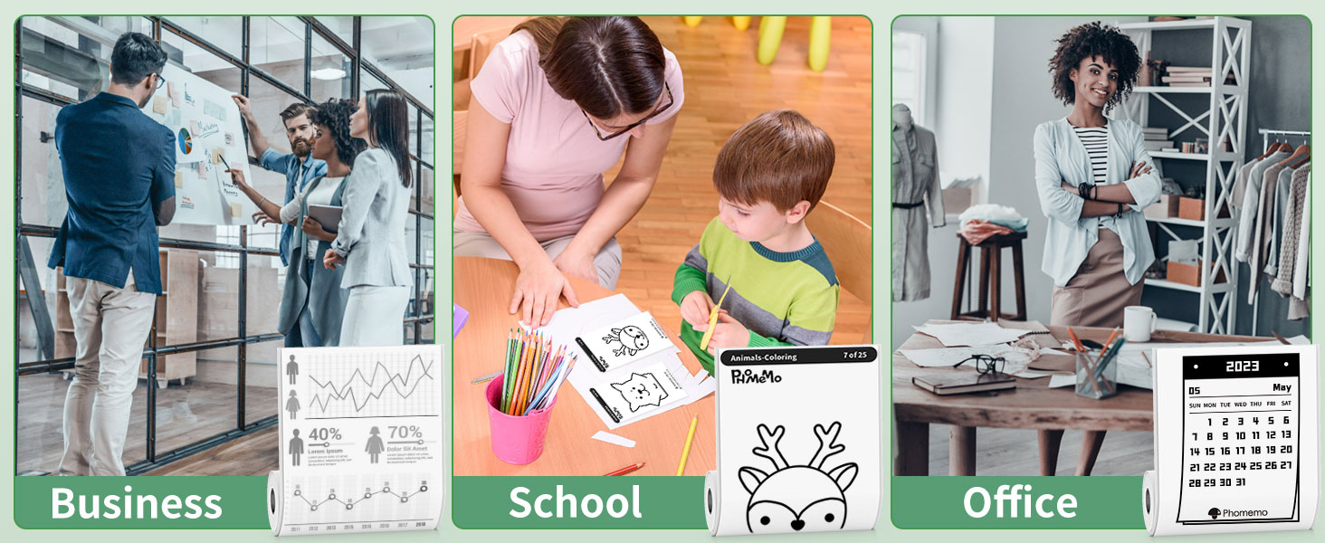 50mm Continuous Thermal Label Sticker For Phomemo T02/M02S/M02Pro/M03AS ...