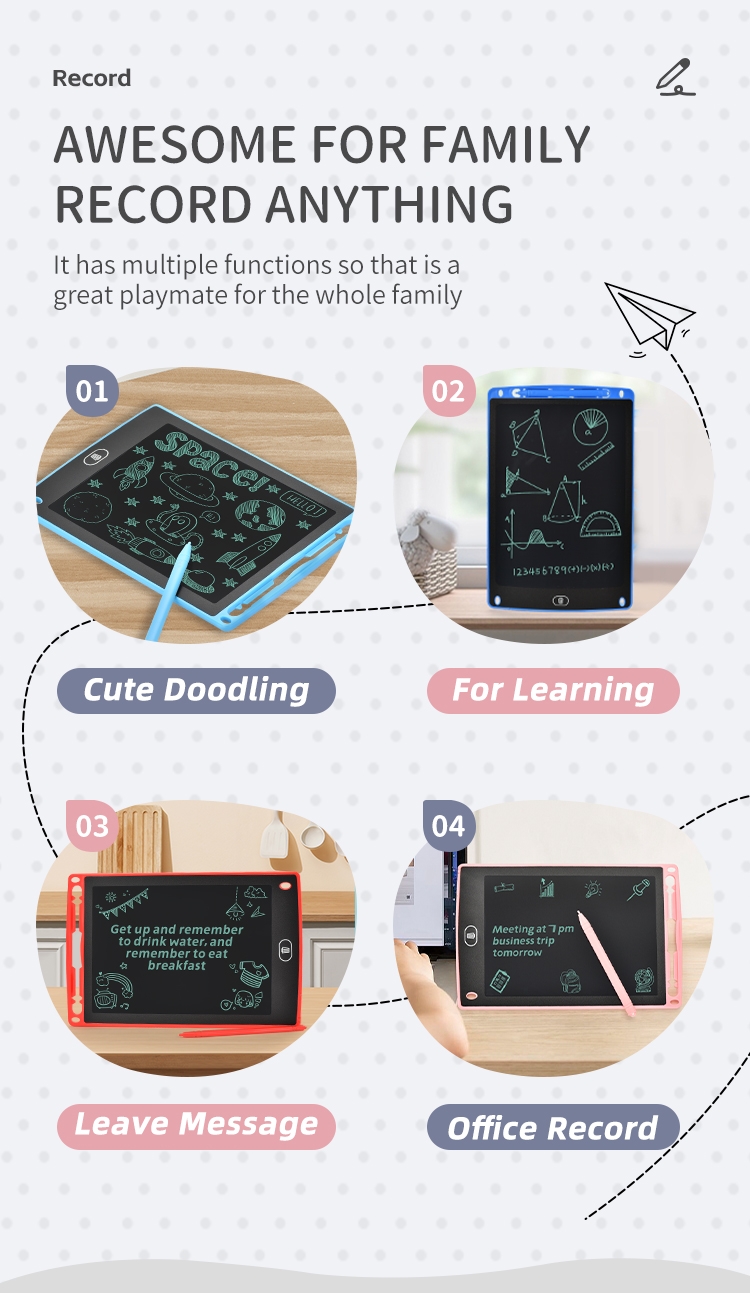 12 Inch LCD Writing Tablet Smart Kids Writing Board Drawing Portable ...