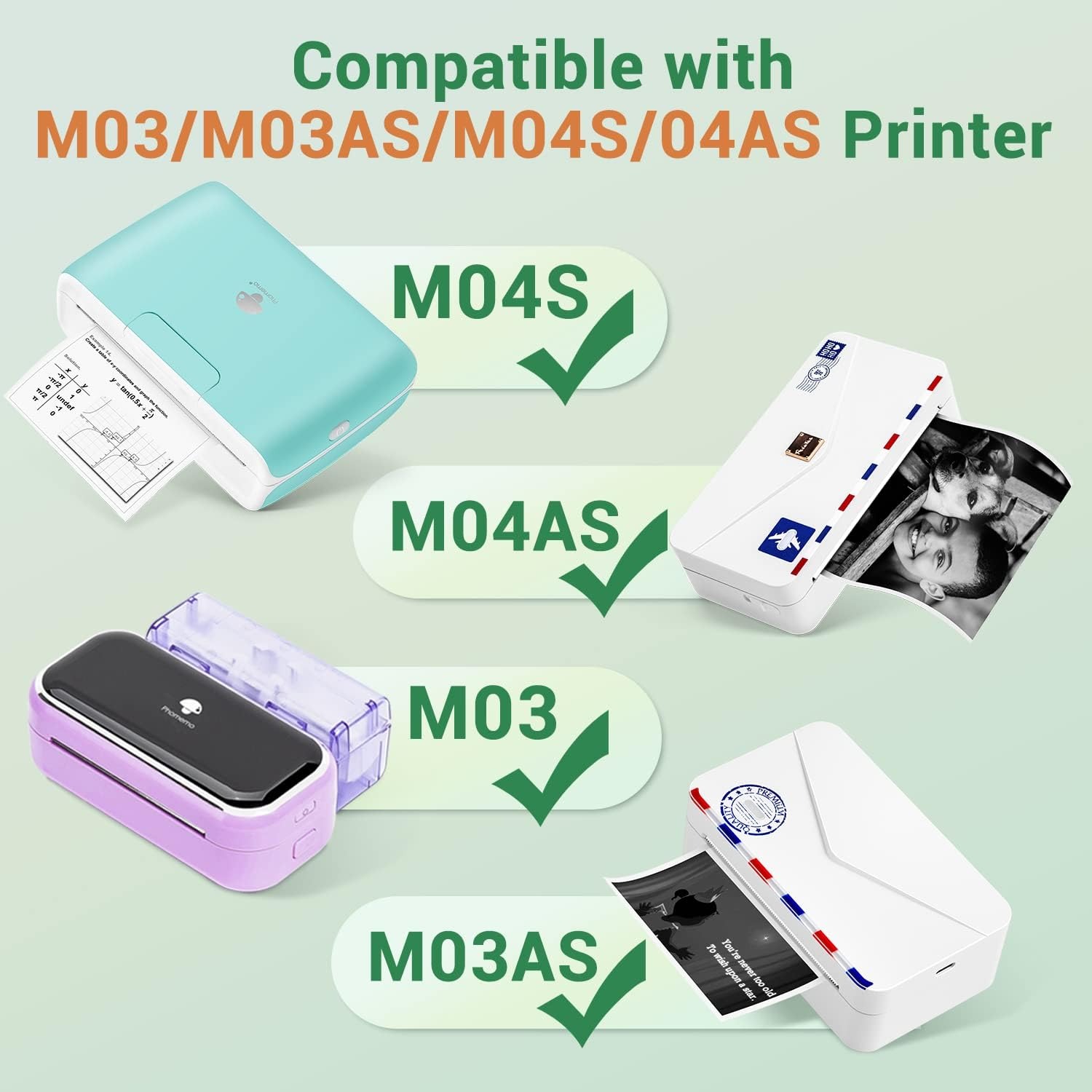 80mm Continuous Thermal Label Sticker,For Phomemo M03/M03AS/M04S/M04AS ...