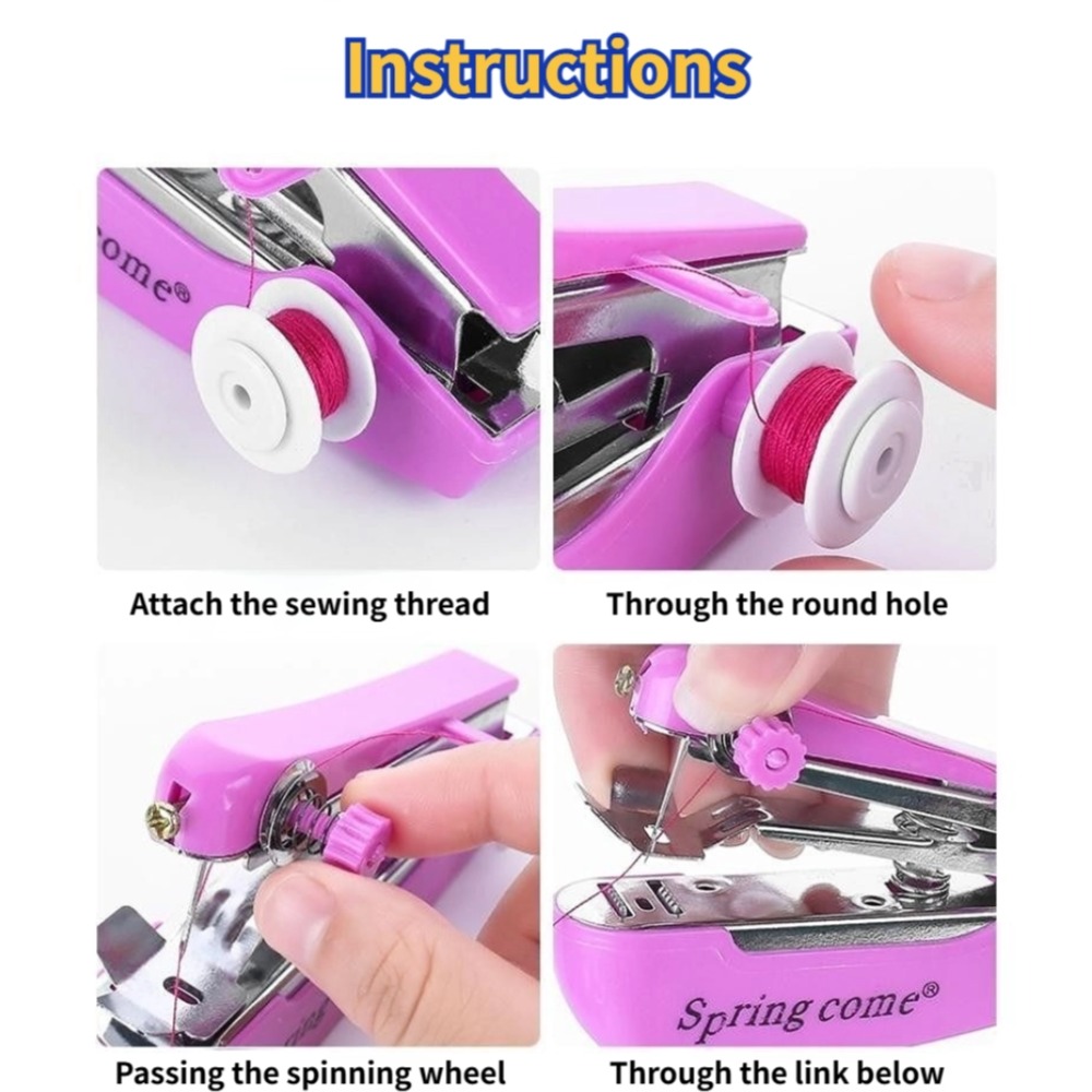 Multi Portable Manual Sewing Machine Mini Household Purpose Handheld ...