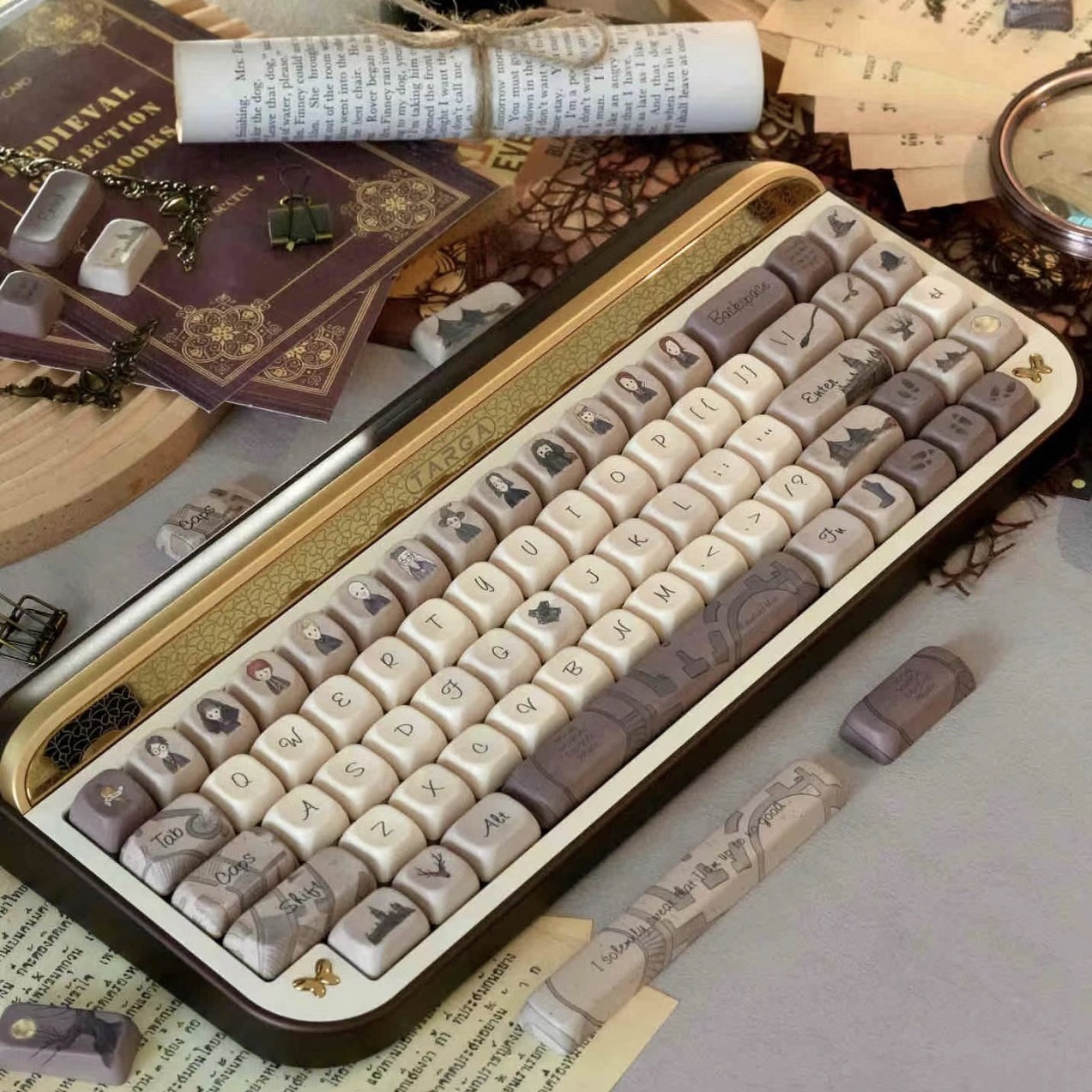 Treasure Map Keycaps 138 Keys Cherry/EOA/KCA Height PBT Material Keycap ...