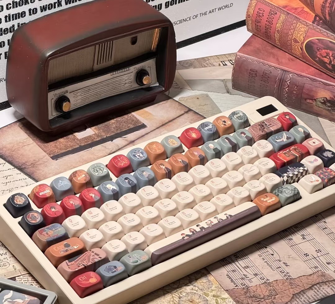 The Owl's Letter Keycaps 140 Keys Cherry/SOA/MOA Height PBT Material ...