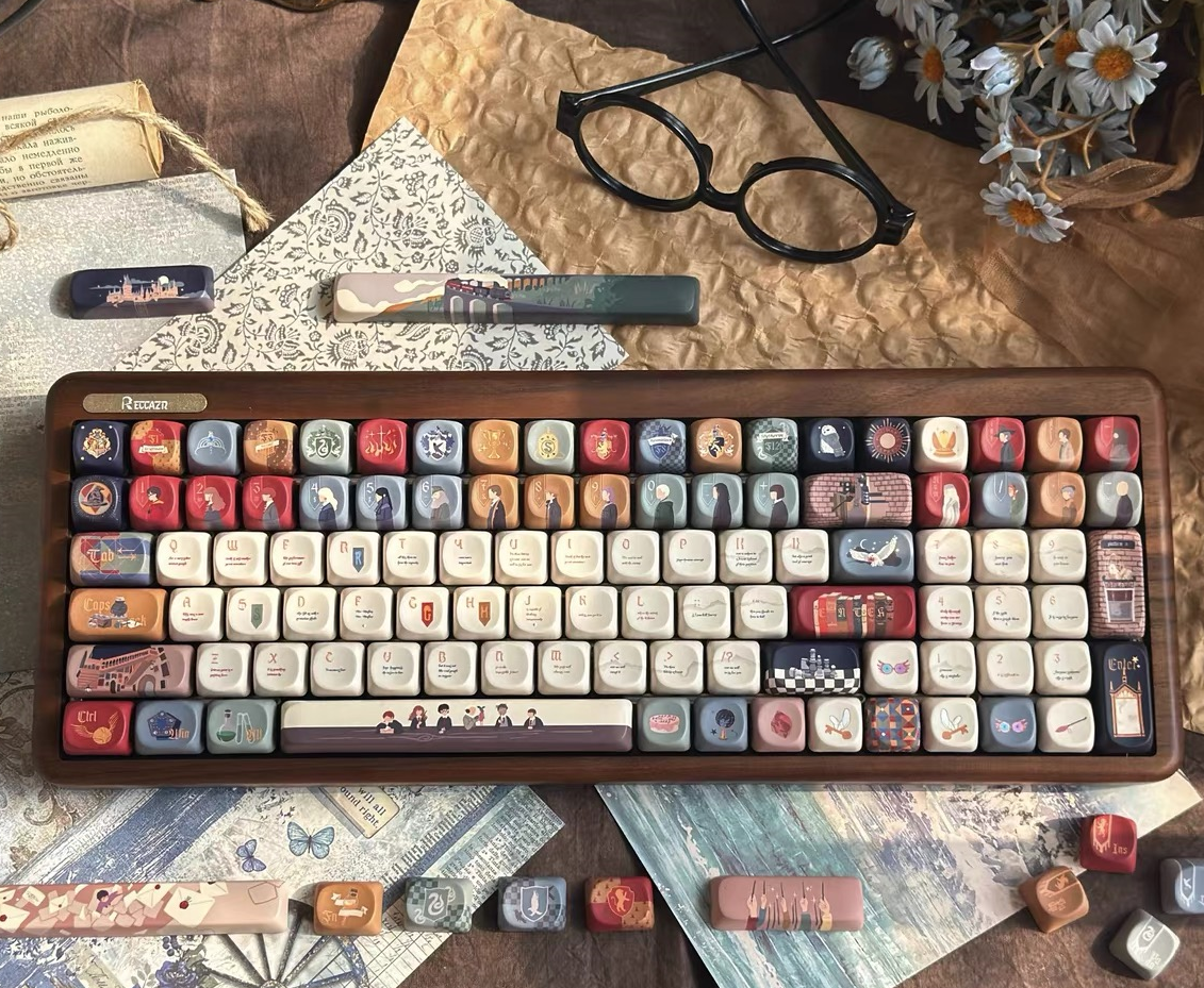 The Owl's Letter Keycaps 140 Keys Cherry/SOA/MOA Height PBT Material ...
