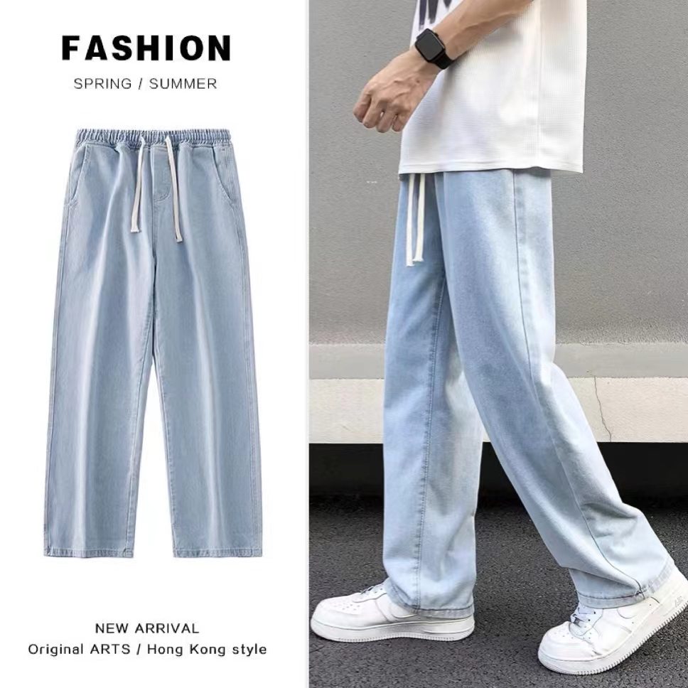Jeans for men Baggy Jeans Korean Style High Quality Loose Pants Fashion ...