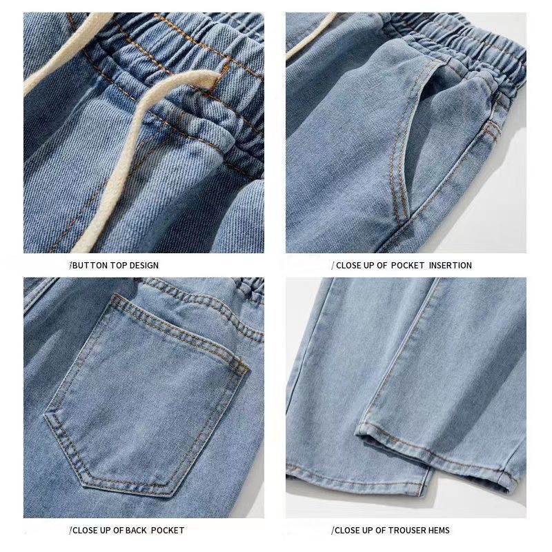 Jeans for men Baggy Jeans Korean Style High Quality Loose Pants Fashion ...