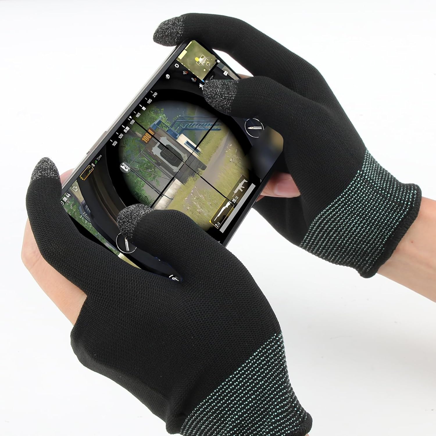 2pcs Game Gloves Sweat Proof For PUBG Games Press Touch Screen ...