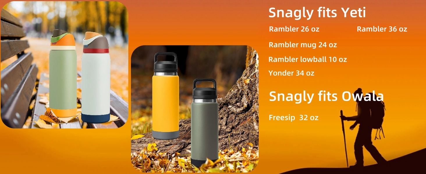 Silicone Sleeve for YETI, Owala Water Bottles, Bottom Boot for YETI ...