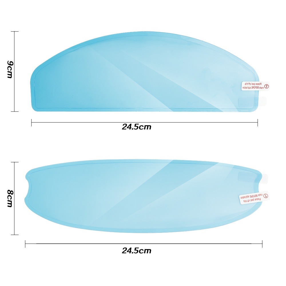 Clear Rainproof Anti-fog Film Helmet Patch Film Motorcycle Helmet Lens ...