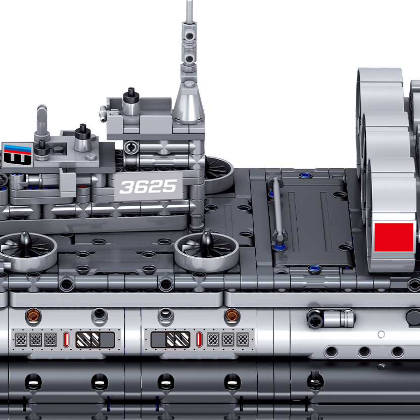 Zubr Landing Craft Air Cushioned Building Blocks 1676 Pcs BAKA Ship ...