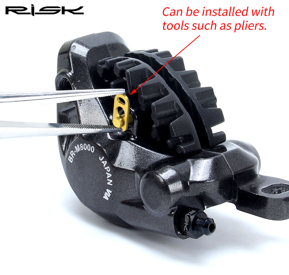 RISK Bicycle Hydraulic Disc Brake Pad Bolts M4 Titanium Alloy Fixing ...