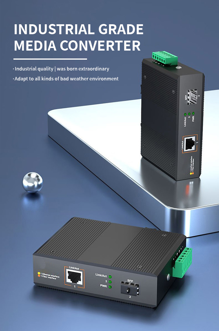Industrial grade network media converter industrial switch 1SFP+1RJ45 | Shopee Philippines