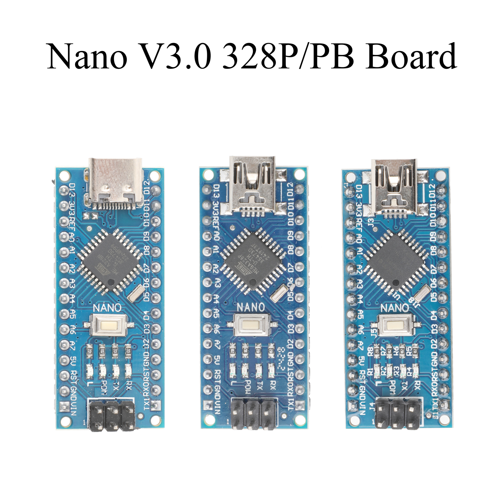 1PCS For Arduino Nano V3.0 Development Board 328P/328PB Microcontroller ...