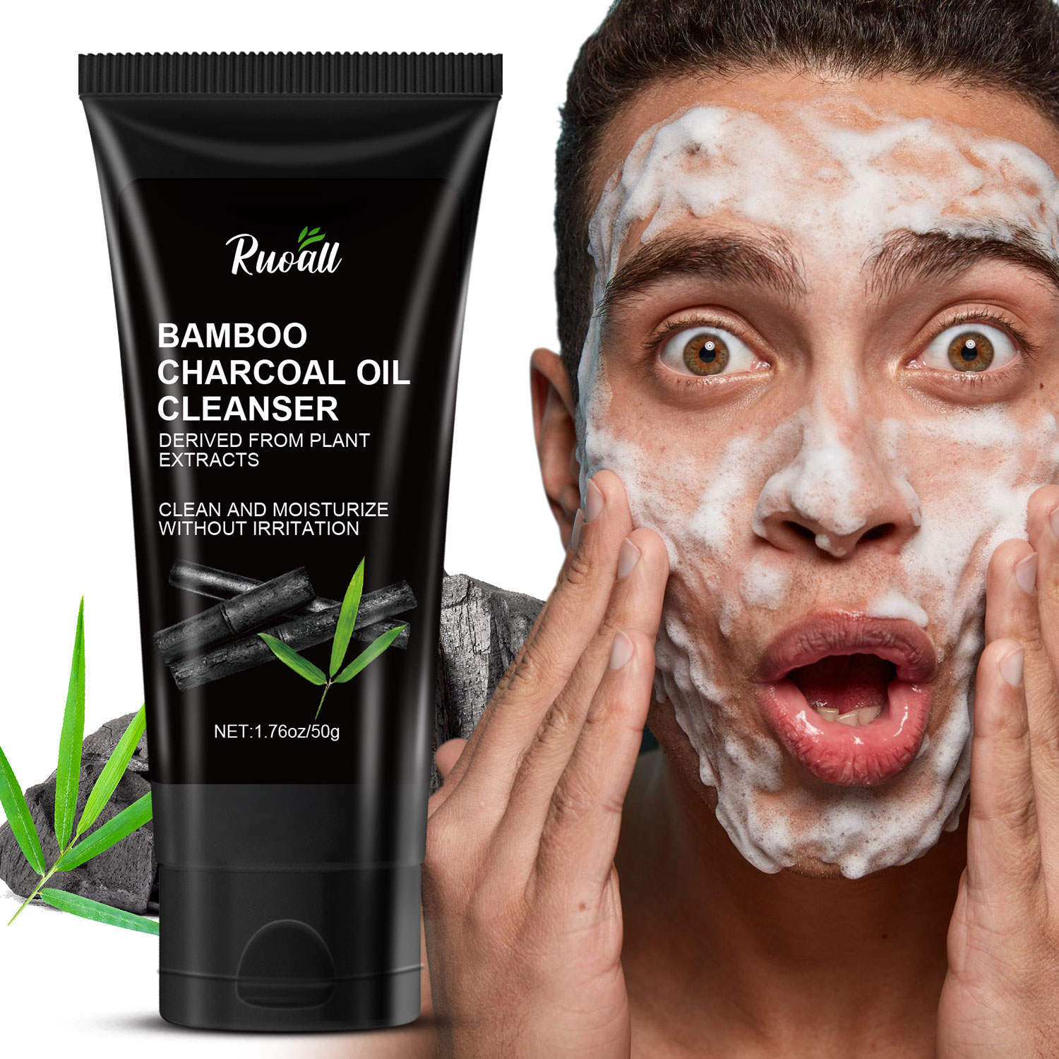 Ruoall Men's Deep Cleansing Milk 50g , Oil Control & Refreshing, Men's ...