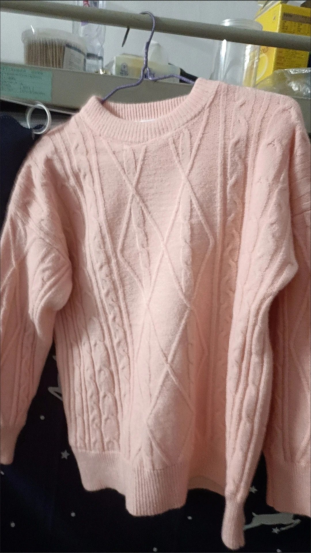 Fashion Sweater Korean Autumn Winter Style Blue Sweater Loose Women ...