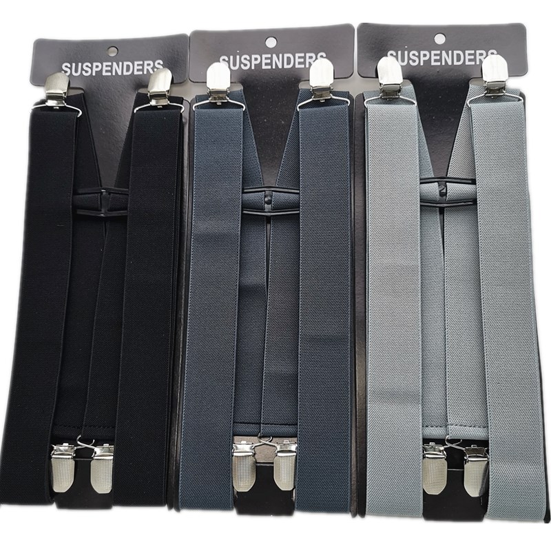 3.5 cm Wide Adult Men Women Suspenders Elastic Adjustable Suspender ...