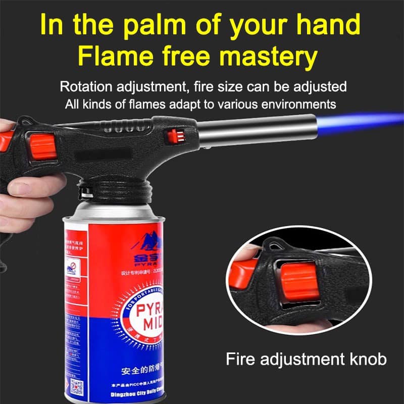 【Ready Stock】Torch gas blow flame gun BBQ Outdoor Flame gun butane ...