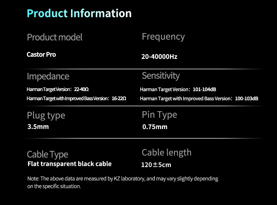 KZ Castor PRO In Ear Earphone Dynamic High-end Tunable Earphones HiFi ...