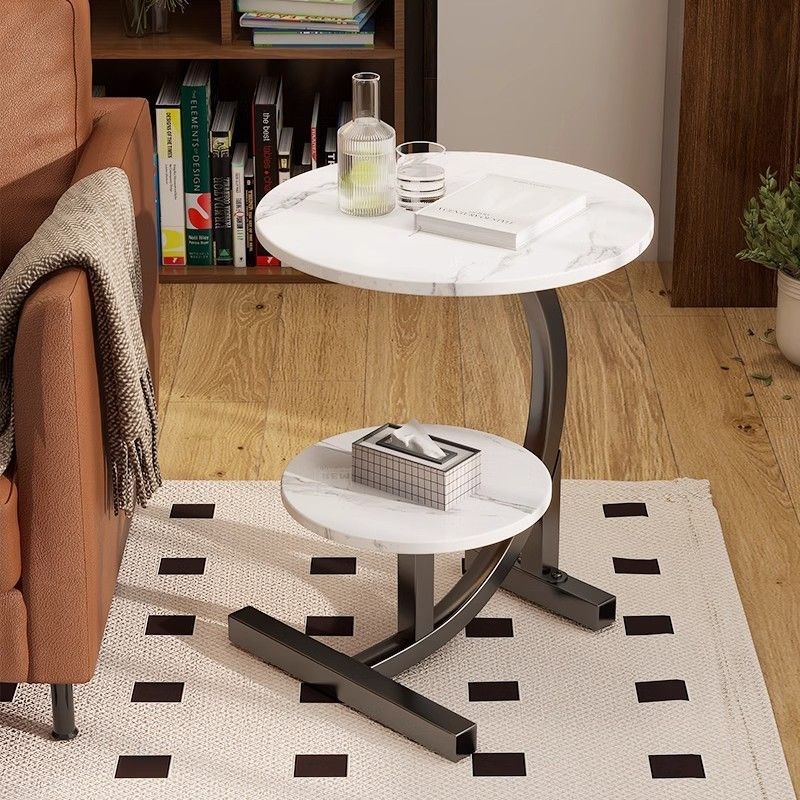Double Layer Side Table Bedroom Simple Bedside Table Side Table Living ...