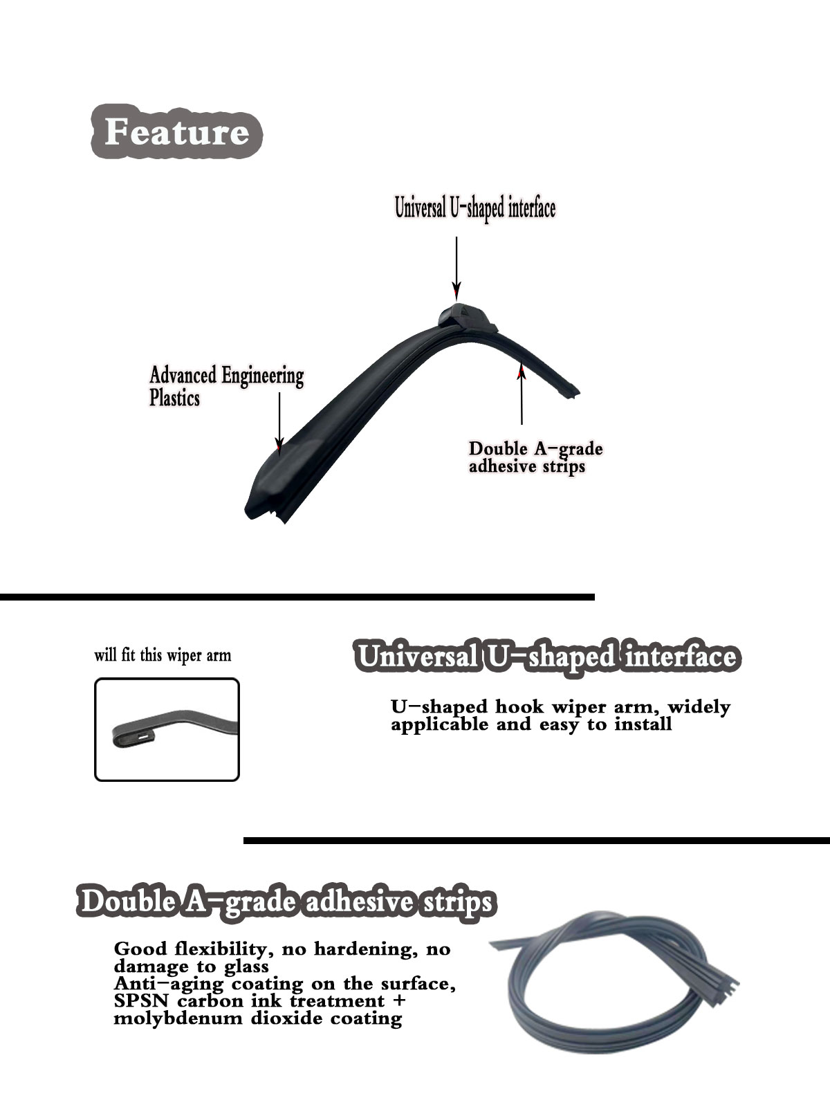 Ford Ranger Wiper Blade for 2011 to 2014 year RANGER Car Window Wiper ...