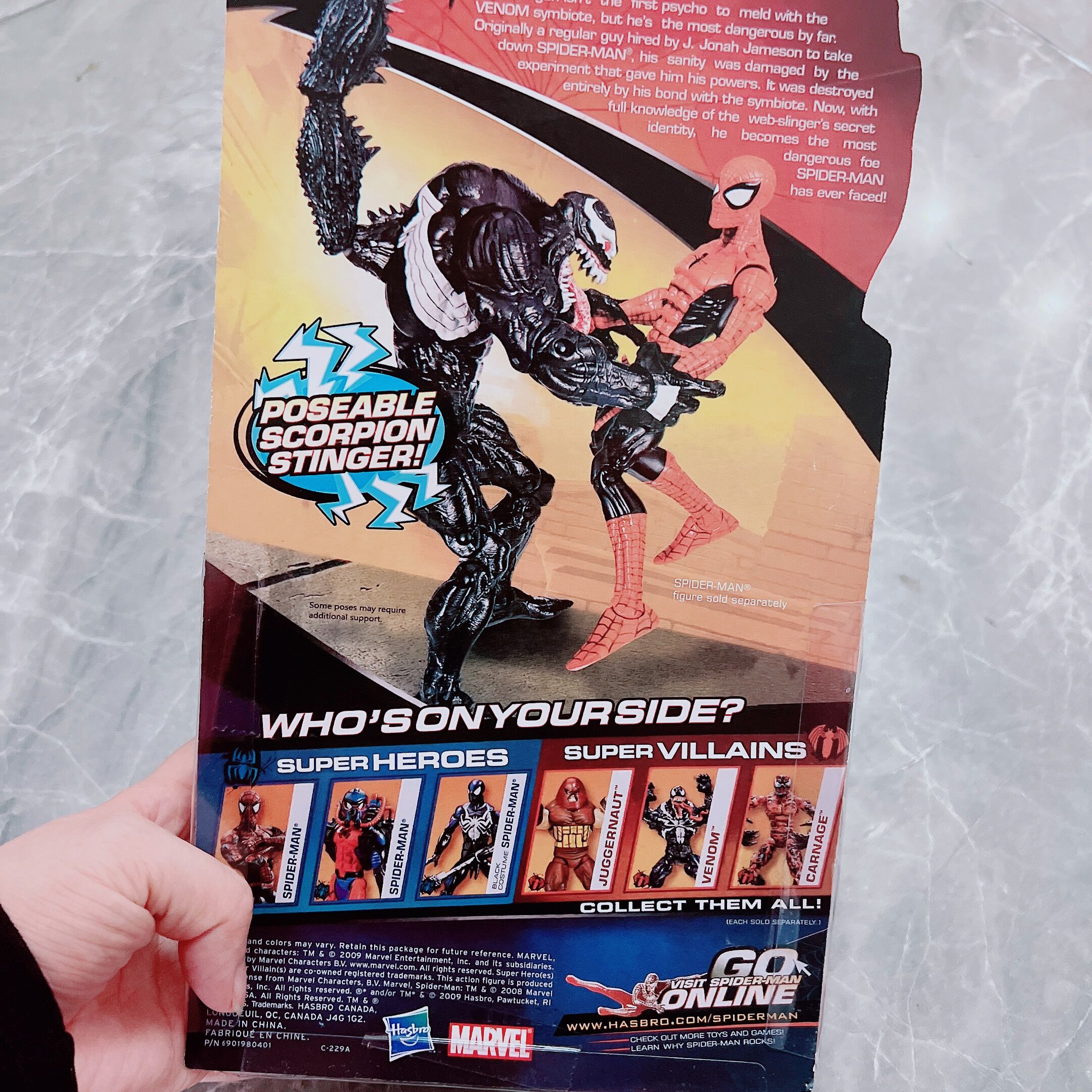 20cm Marvel Spider-Man Venom Scorpion Stinger Shf Legends Action Figure ...