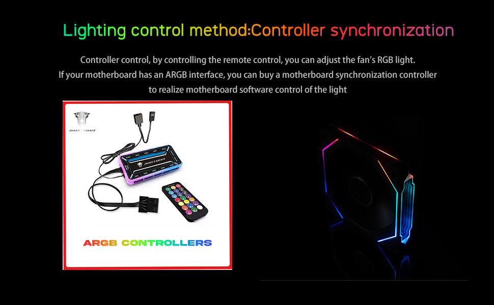 Jungle Leopard Prism 4RS RGB CPU Fan 6PIN 120mm Infinity Mirror PC Fan ...