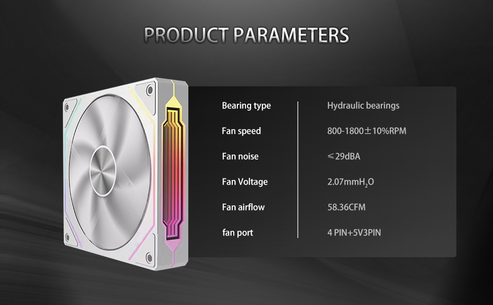 Jungle Leopard Prism 4RS RGB CPU Fan 6PIN 120mm Infinity Mirror PC Fan ...