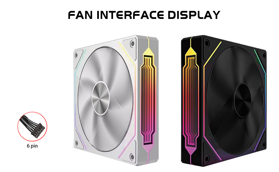 Jungle Leopard Prism 4RS RGB CPU Fan 6PIN 120mm Infinity Mirror PC Fan ...