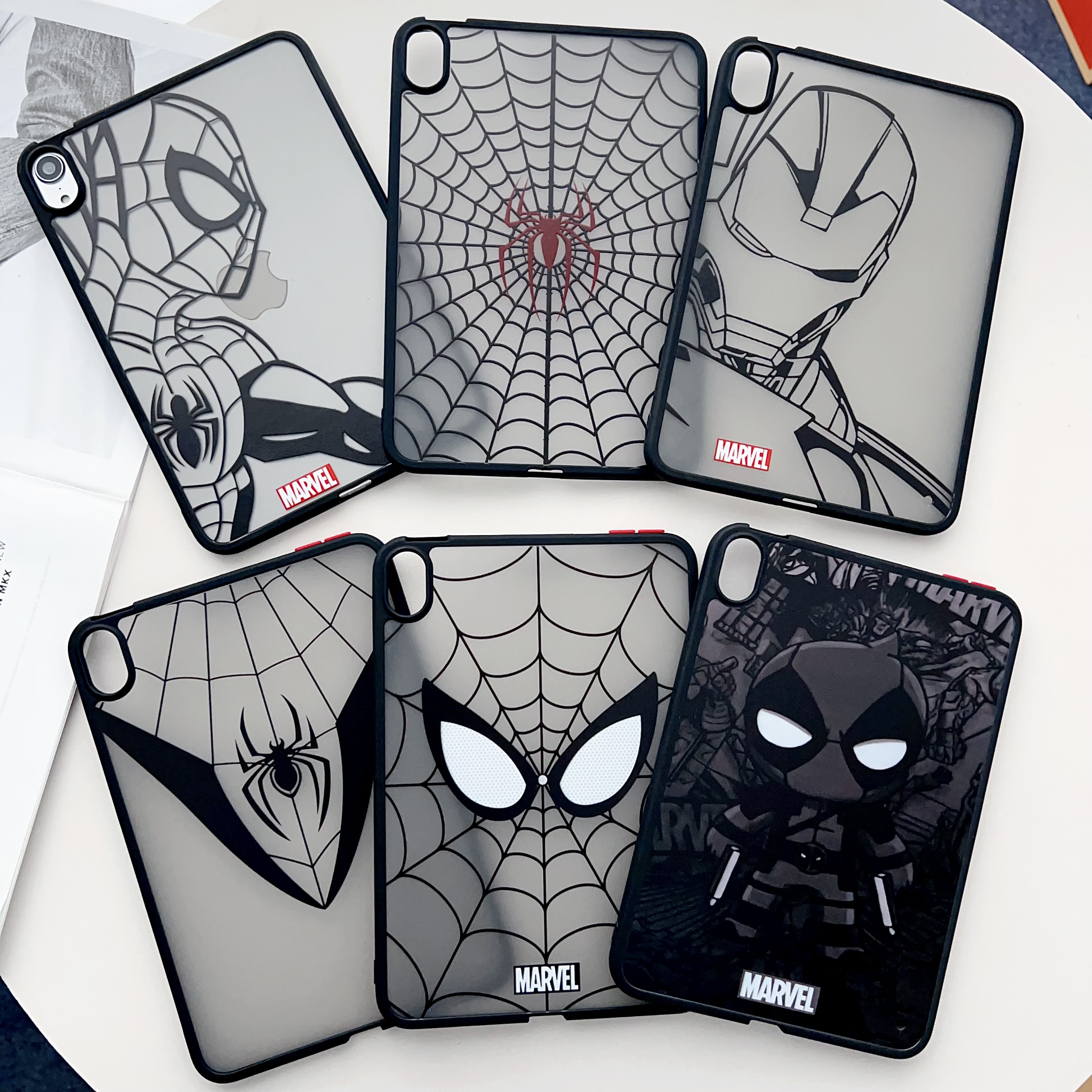 Casing For iPad Mini 7 Case Marvel Spider Man Clear Soft TPU Shockproof ...