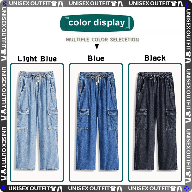 Cargo Pants For Men denim cargo pants wide leg jeans men maong cargo ...