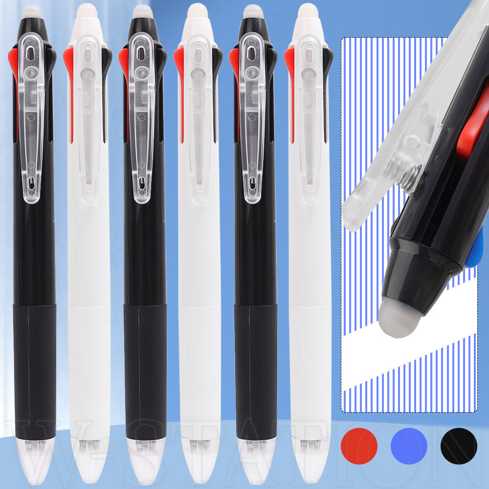 3In1 Color Erasable Pen 0.5mm Pen Red Black Blue Tri-Color Neutral ...