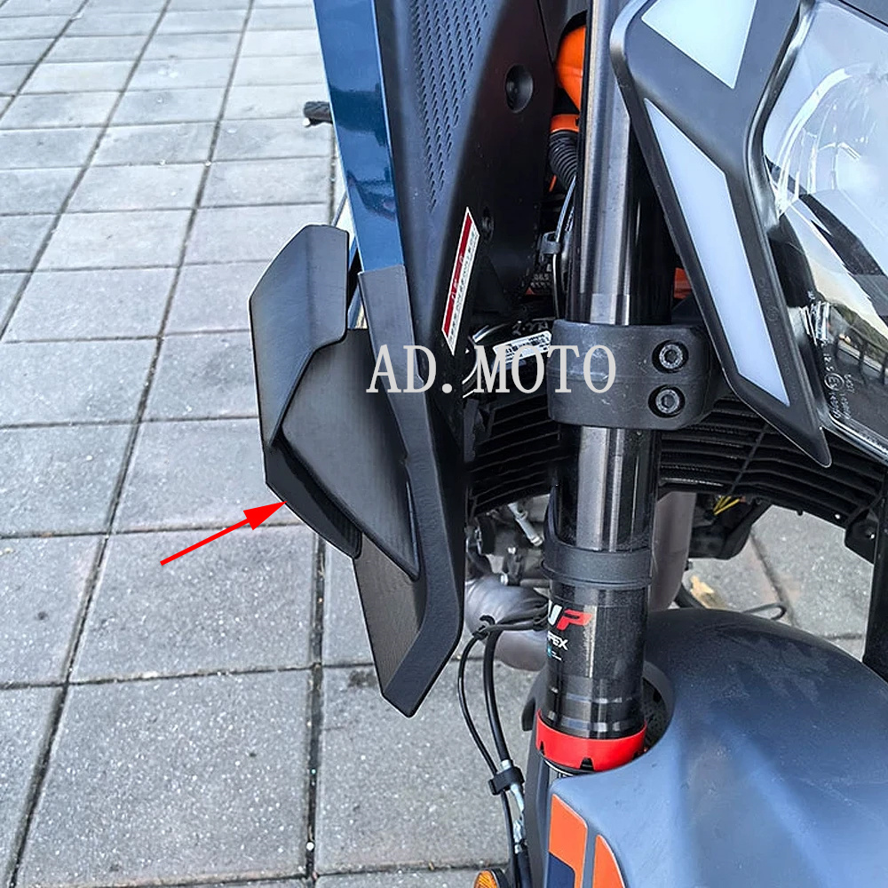 Motorcycle Side Downforce Naked Spoilers Fixed Winglet Fairing Wings ...