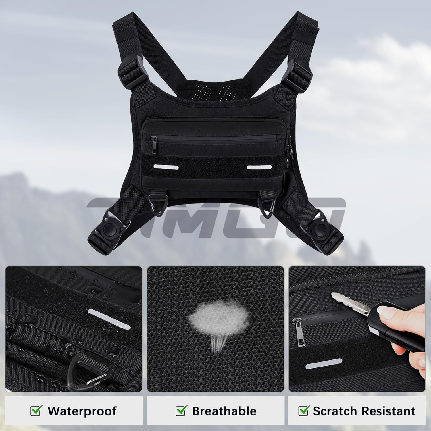 Outdoor Sport Cycling Riding Hiking Runing Motorcycle Chest Bag With ...