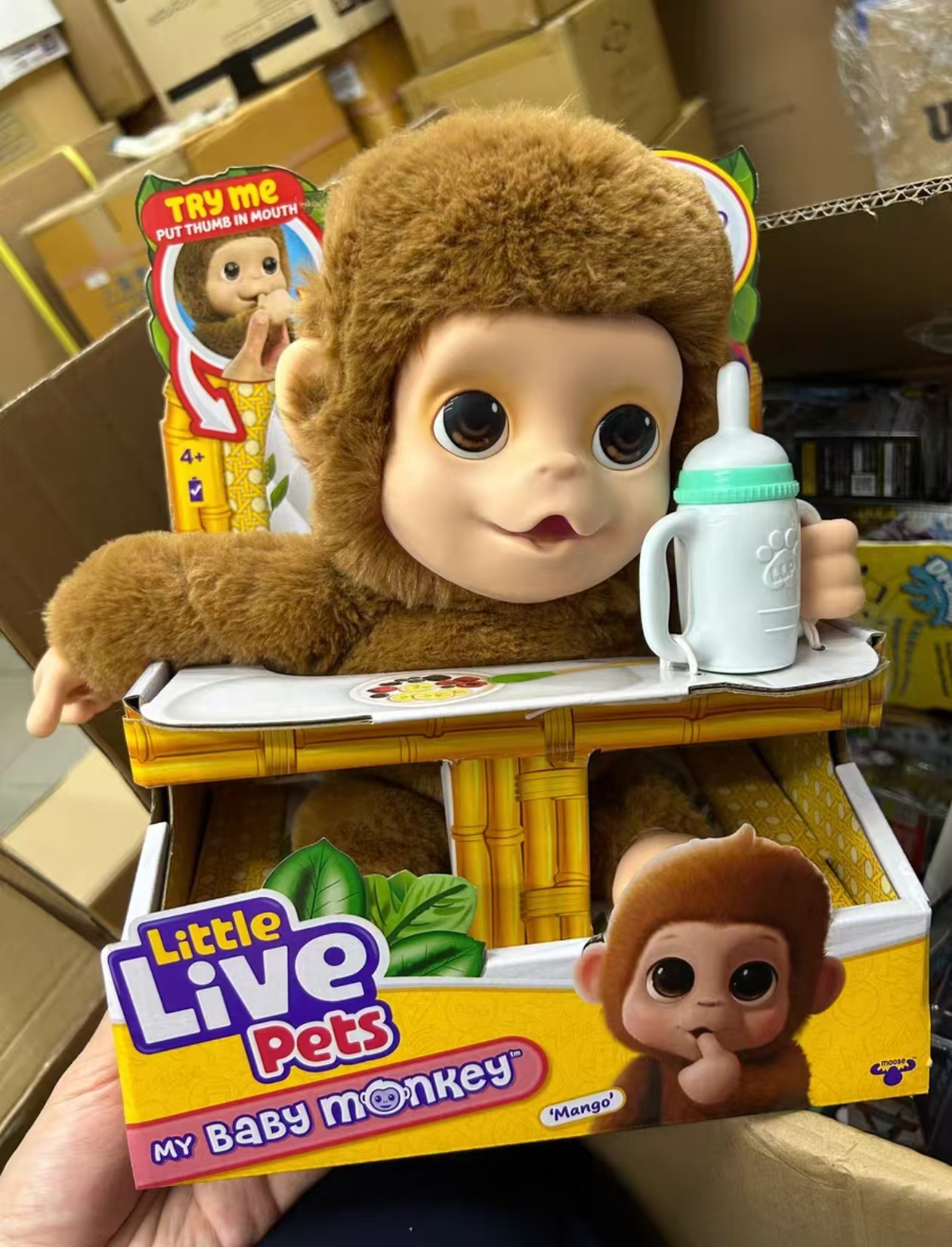 Little Live Pets My Baby Monkey - Adorable pet Monkey with Over 50 ...