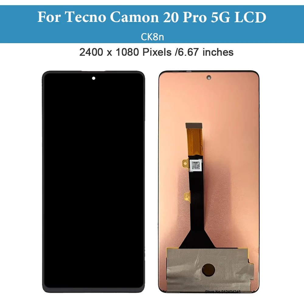 For Tecno Camon 20 Pro 5G CK8n CK8 LCD Display Touch Screen Digitizer ...