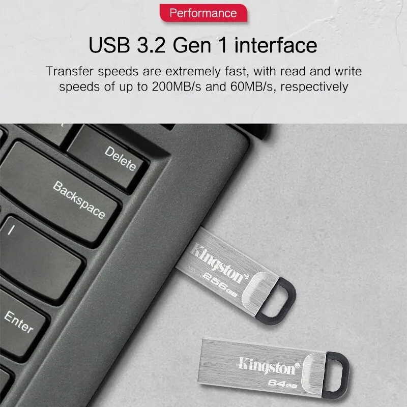 Kingston USB 3.0 Pen Driver 2TB 1TB 512GB 256GB 128GB Mini Metal ...