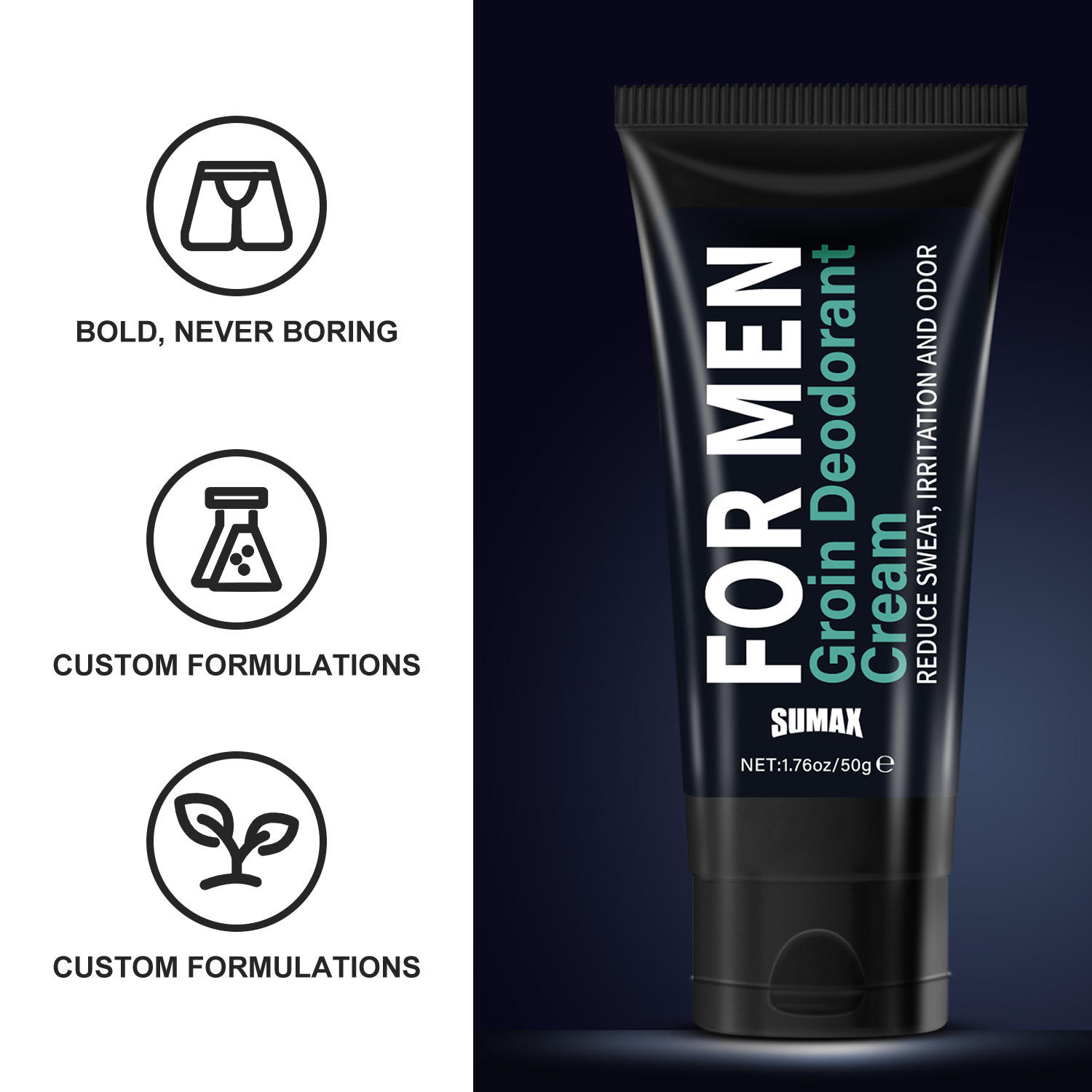 Super Fresh Man Parts Ball Deodorant for Men - POWDER LOTION - Mens ...