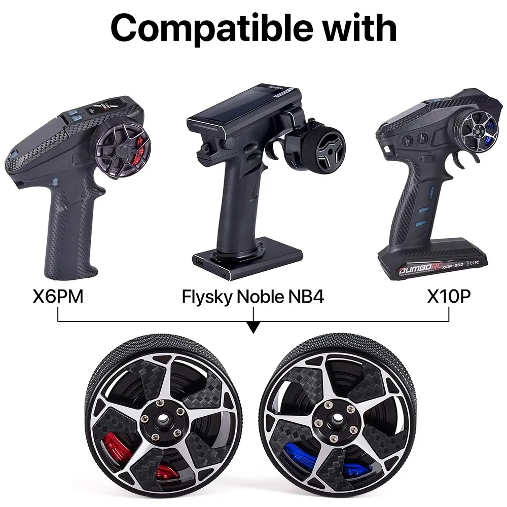 DUMBORC Upgrade Metal Handwheel Transmitter Direction Steering Wheel ...
