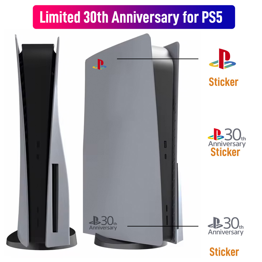 Limited 30th Anniversary for PS5 Slim Faceplate with Logo Sticker ...