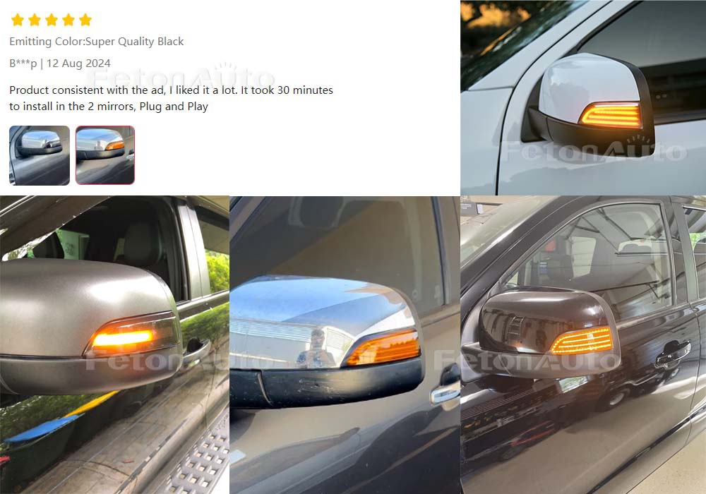 LED Dynamic Turn Signal Side Mirror Sequential Blinker Indicator Light ...