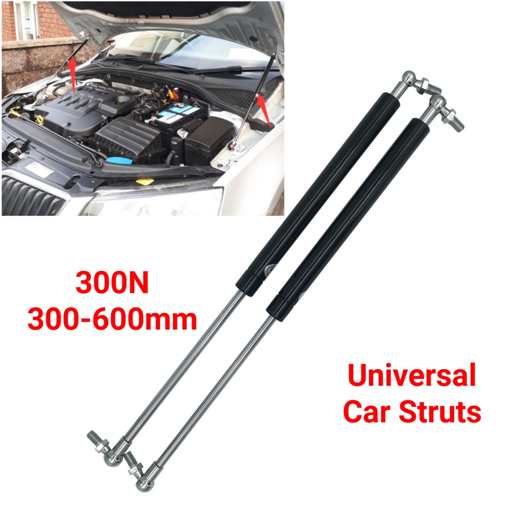 2x Universal 200n 300n 300 600mm 20 30 Kg Car Struts Front Bonnet Hood