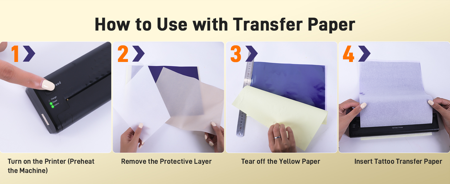 Wireless Tattoo Stencil Machine Thermal Printer Tattoo Tracing Machine ...