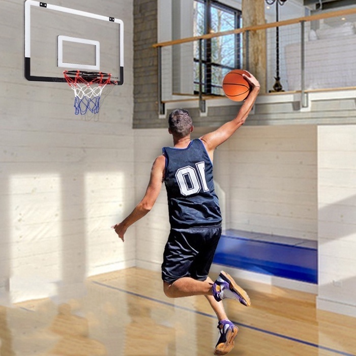Basketball Hoop Mini Basketball Hoop Indoor With Flex Rim Wall Mount ...